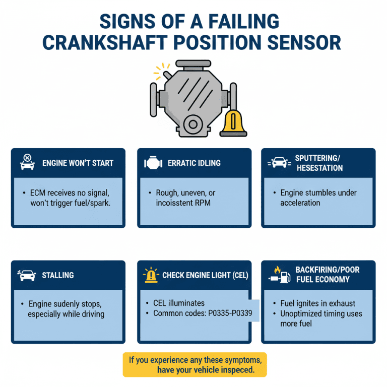 How Many Crankshaft Sensors Are in a Car? Symptoms and Replacement