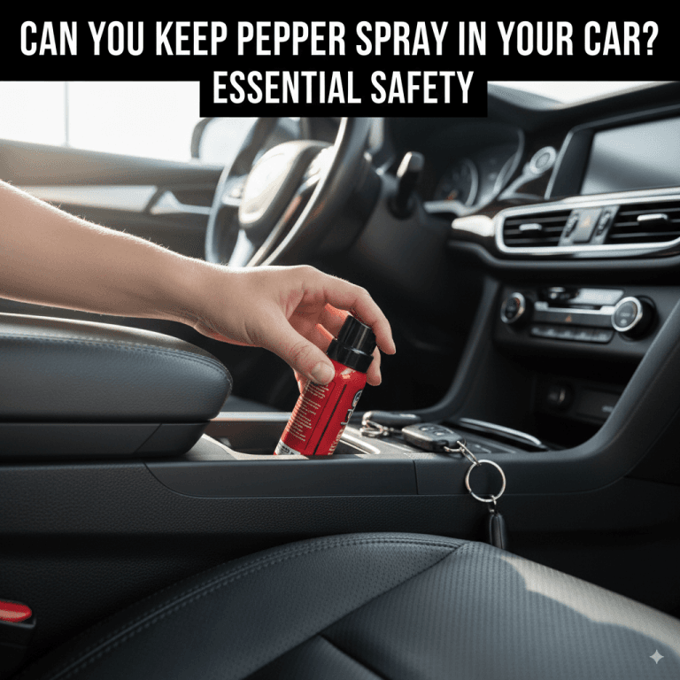 Can You Keep Pepper Spray in Your Car? Laws and Safety Tips