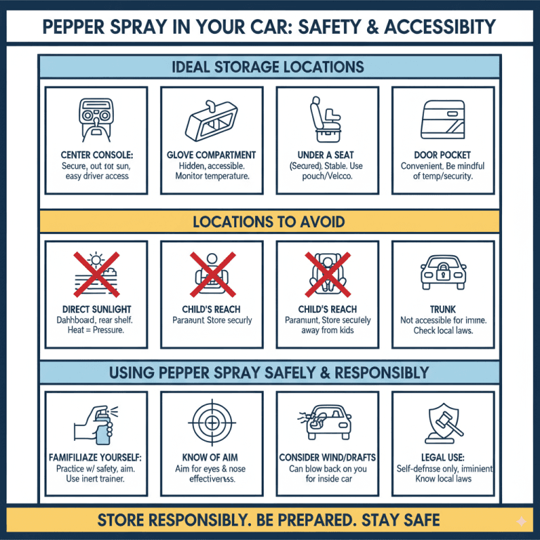 Can You Keep Pepper Spray in Your Car? Laws and Safety Tips