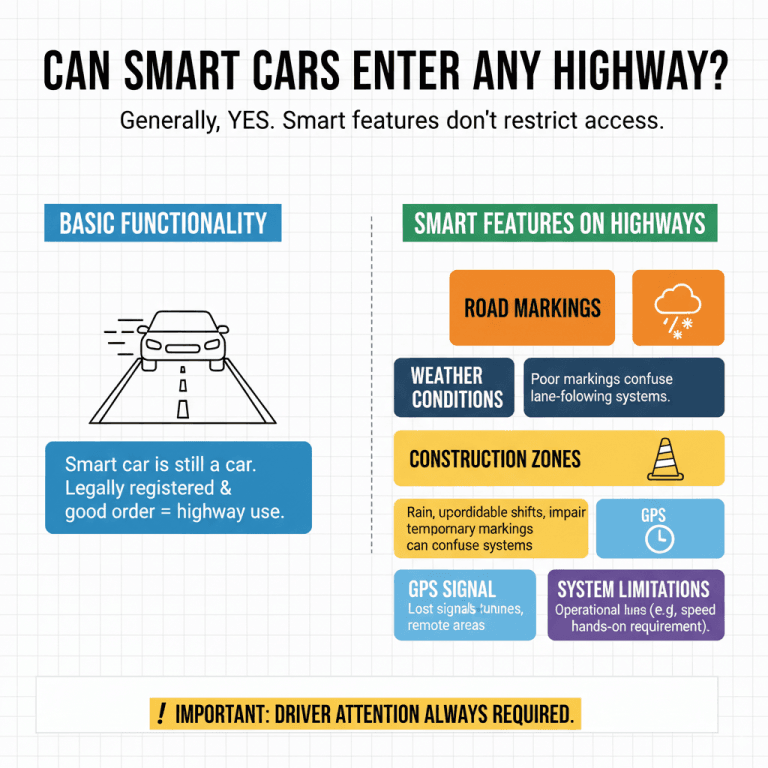 Can Smart Cars Go on the Highway? Safety and Legal Limits
